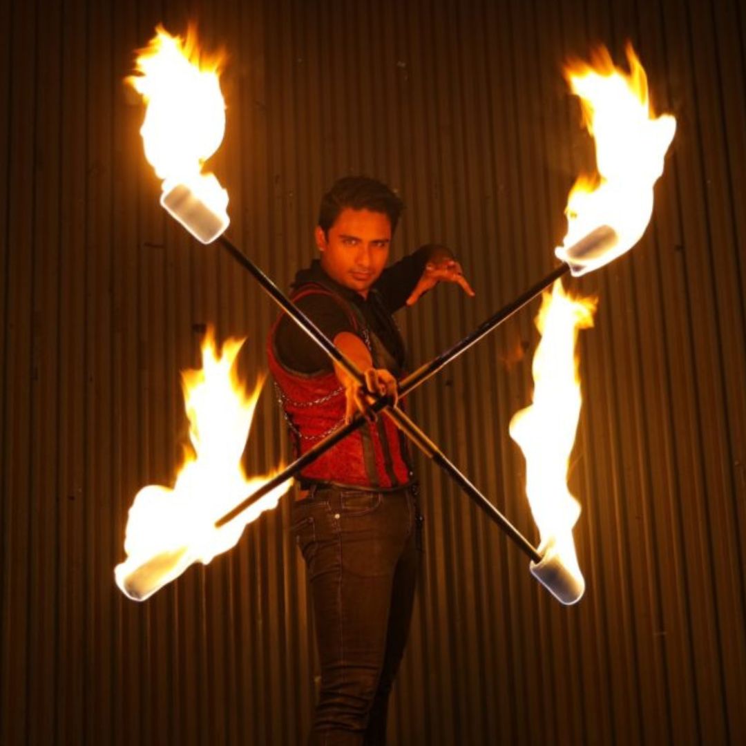 Pyro Man - Fire Dance - Merry Bees