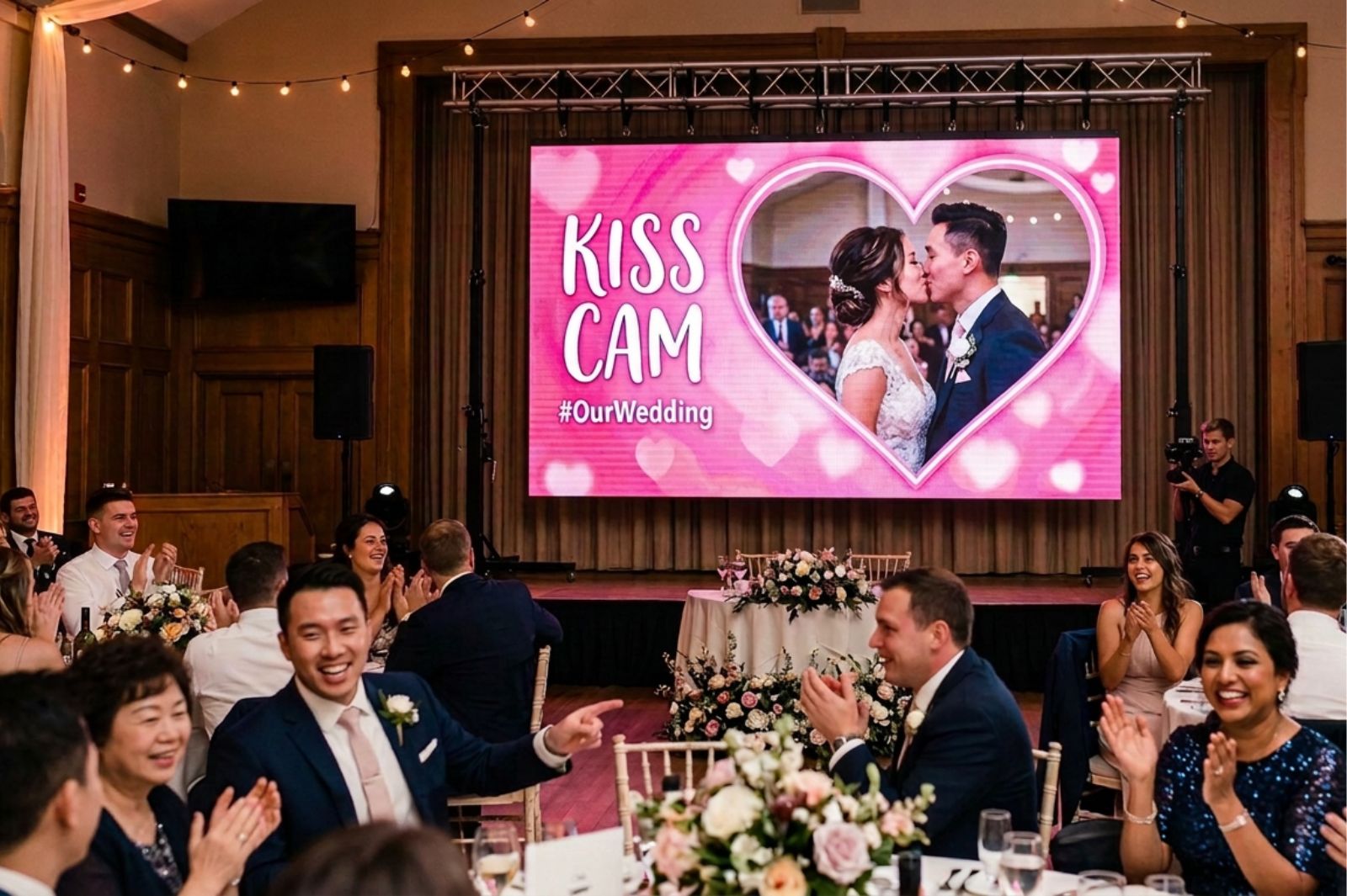 Wedding Kiss Cam - Merry Bees